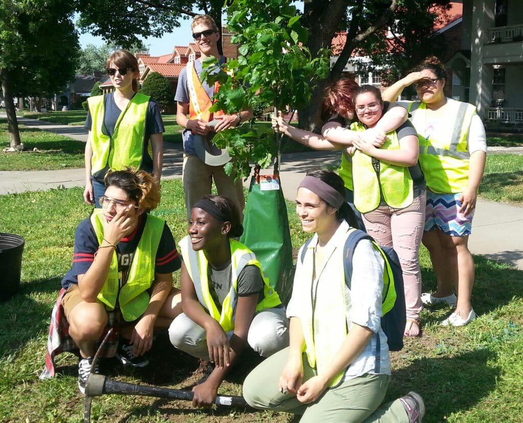 Green Works Students End the Year Planting Trees
